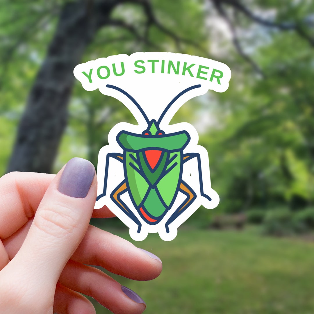 You Stinker Pun Sticker | Bug Sticker | Vinyl Sticker | Water Bottle ...
