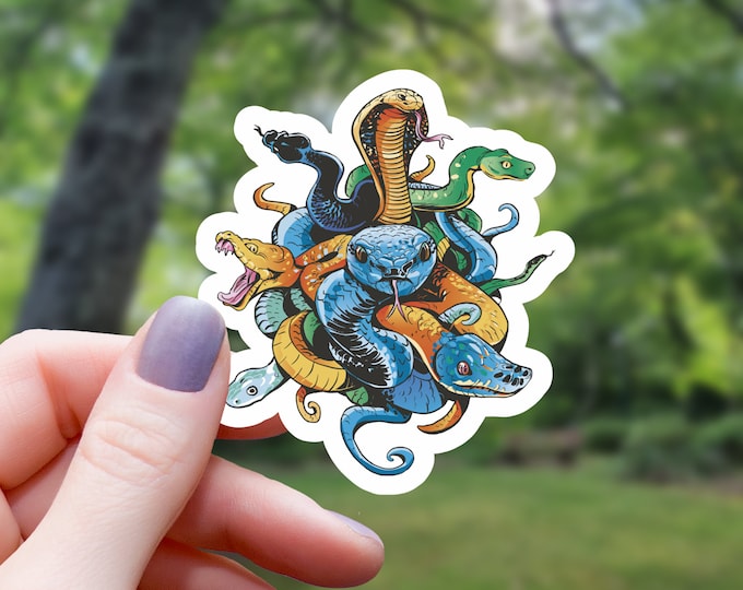 Sweet Snake Snacks Waterproof Sticker Set - Etsy