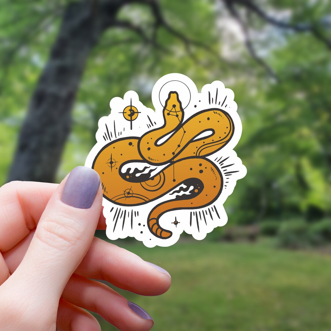 Astral Snake Sticker | Astrology Sticker | Water Bottle Sticker ...