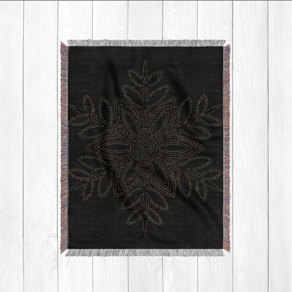 Bible Verse Snowflake Woven Throw Blanket Bible Verse | Etsy