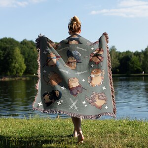 Traveling Toadsters Woven Blanket Tabletop Rpg Blanket Nerdy Blanket ...
