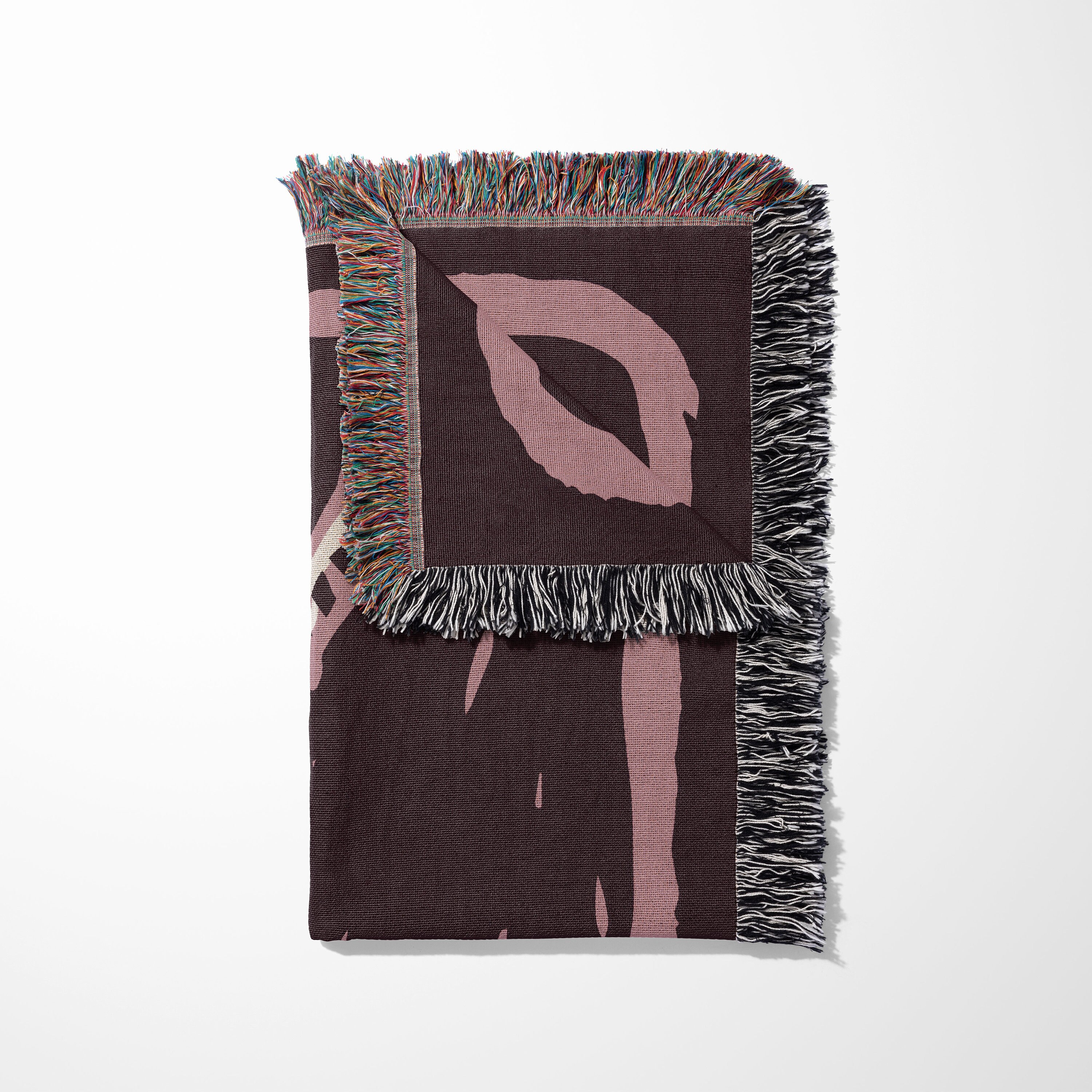 The Devil Pink Tarot Woven Blanket | Cotton Woven Blanket | Usa Made ...