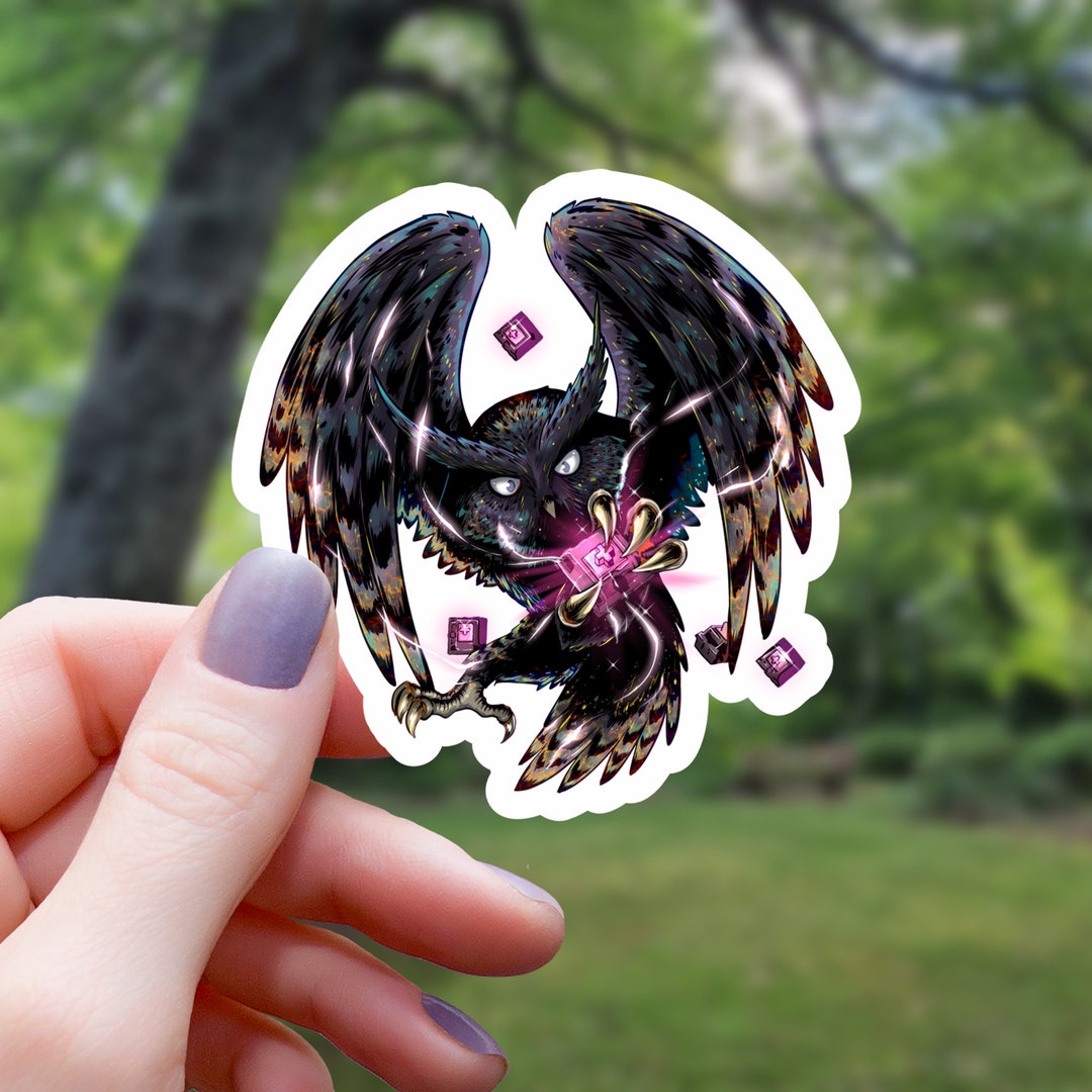 Owl Switch Sticker | Mechanical Keyboard Sticker | Water Bottle Sticker ...