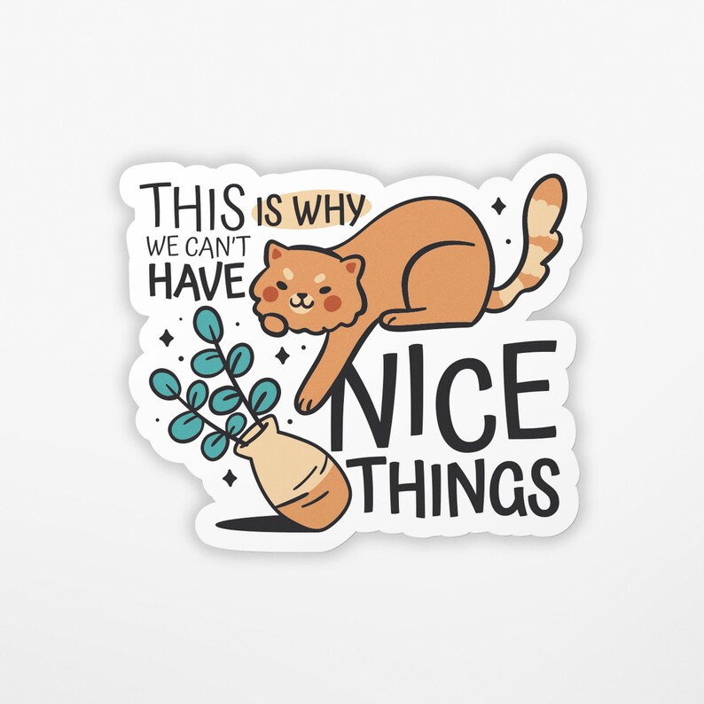 This is Why We Cant Have Nice Things Sticker Vinyl Sticker - Etsy