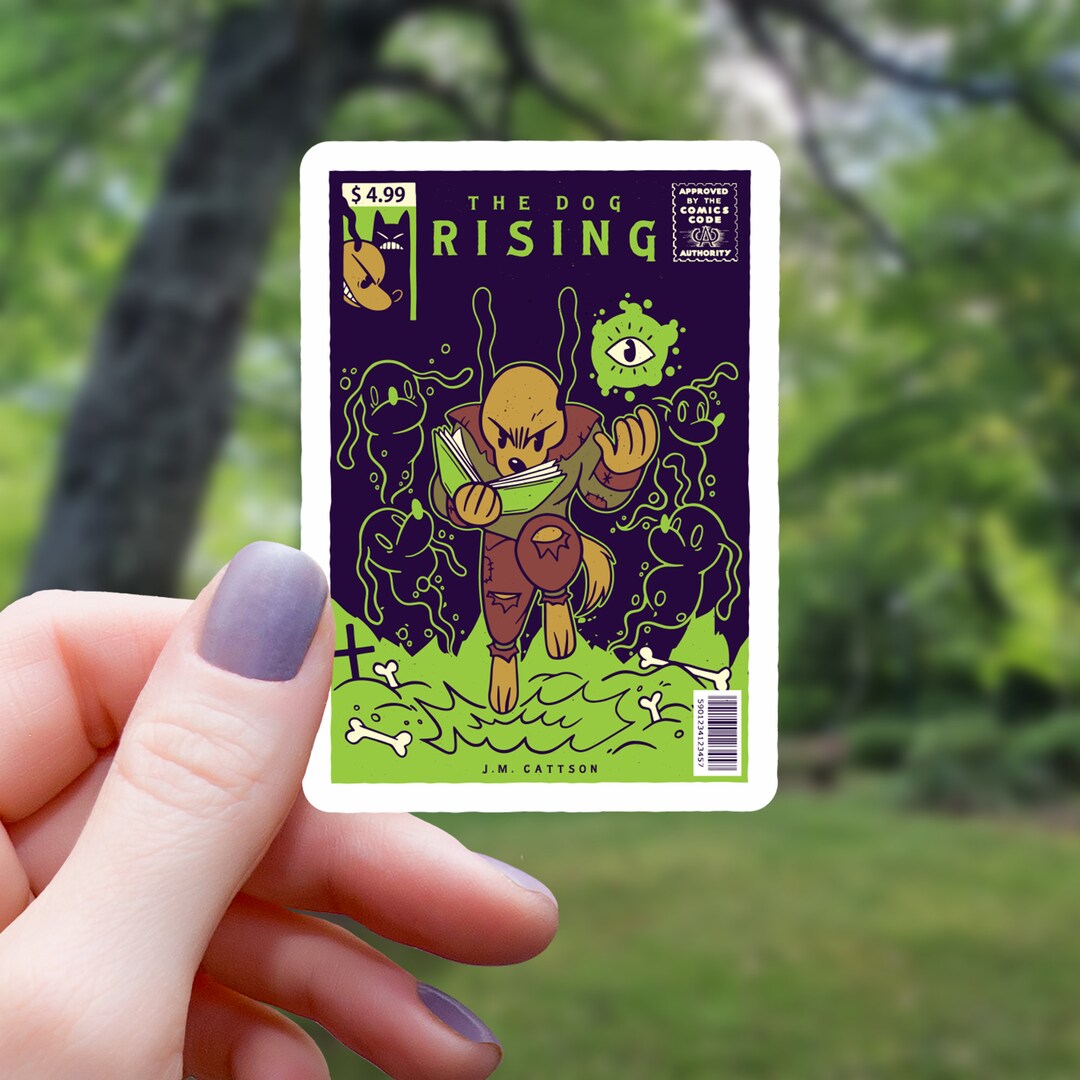 Dog Necromancer Sticker | Comic Sticker | Water Bottle Sticker | Laptop ...