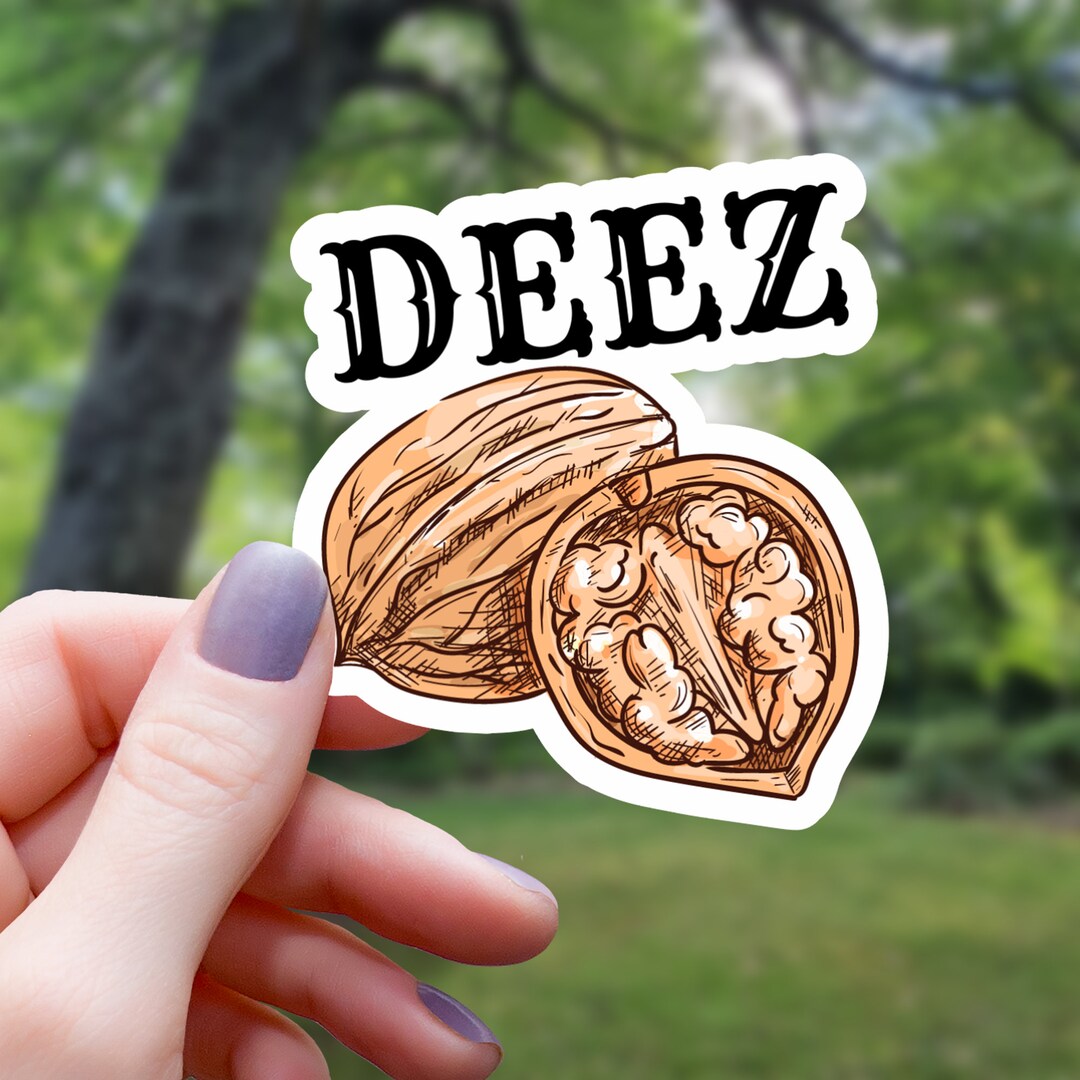 Deez Nuts Sticker | Nut Sticker | Vinyl Sticker | Water Bottle Sticker ...