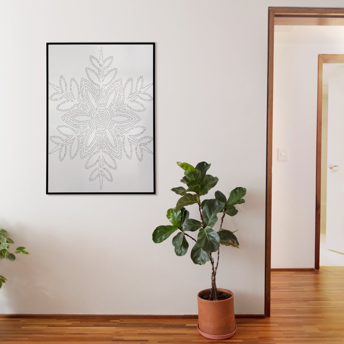 Bible Verse Snowflake Wall Art Bible Verse Poster | Etsy