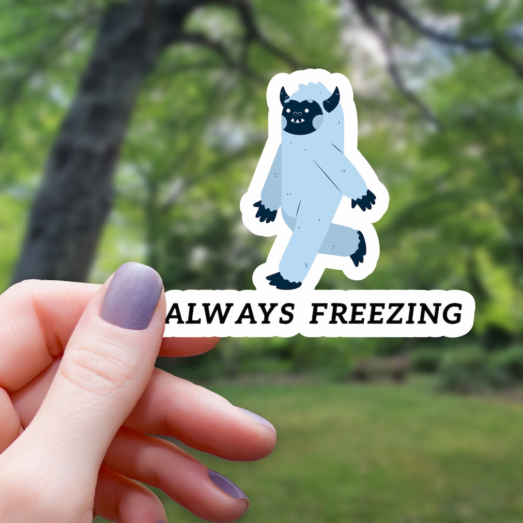 Always Freezing Sticker | Funny Cold Sticker | Water Bottle Sticker ...