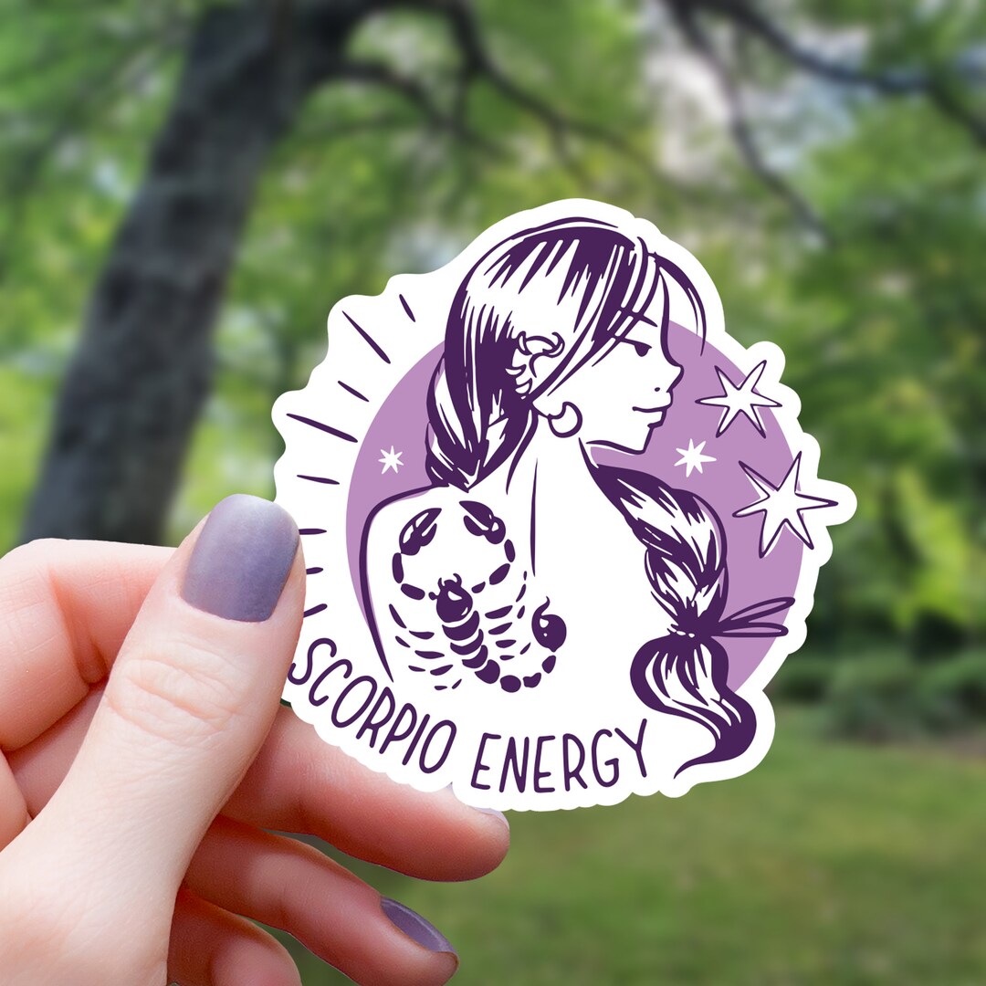 Scorpio Zodiac Sticker | Scorpio Zodiac Sign Sticker | Water Bottle ...
