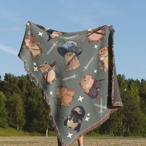 Traveling Toadsters Woven Blanket Tabletop Rpg Blanket Nerdy Blanket ...