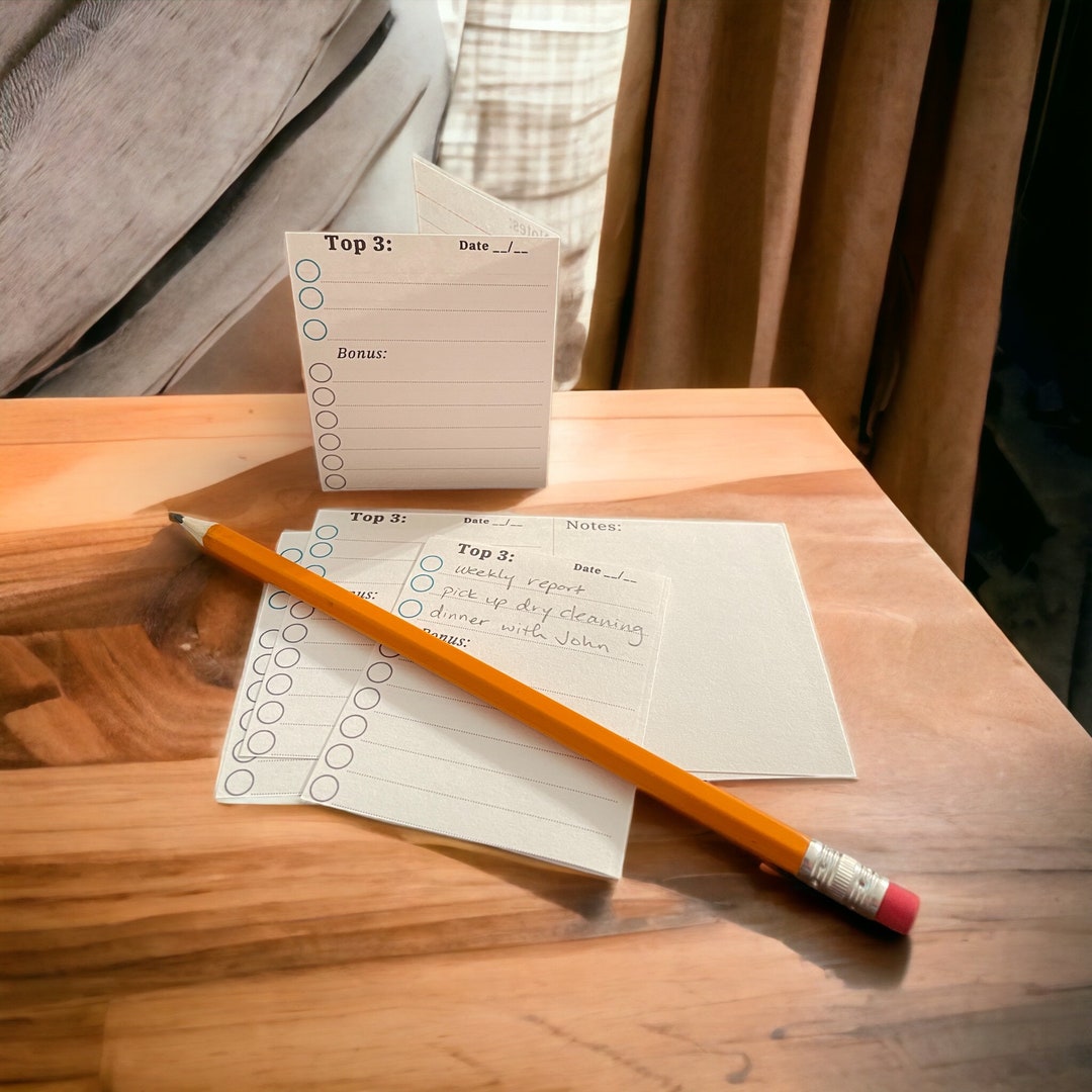 Daily 3x5 Card - Simplify Your Productivity - Etsy