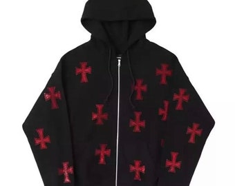 Y2k Cross Hoodie - Etsy