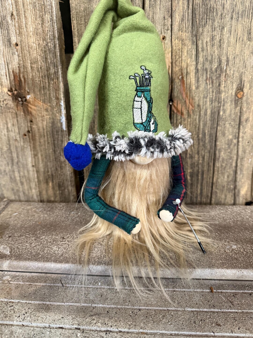 Sports Gnome/golf Gnome/tiered Tray Decor/nisse Tomte/handmade Gnome ...