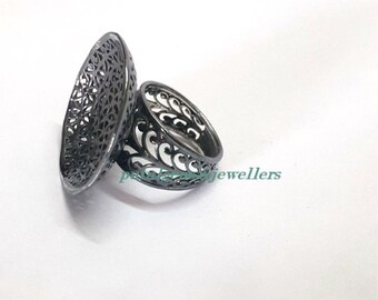 Silver Jali Ring - Etsy