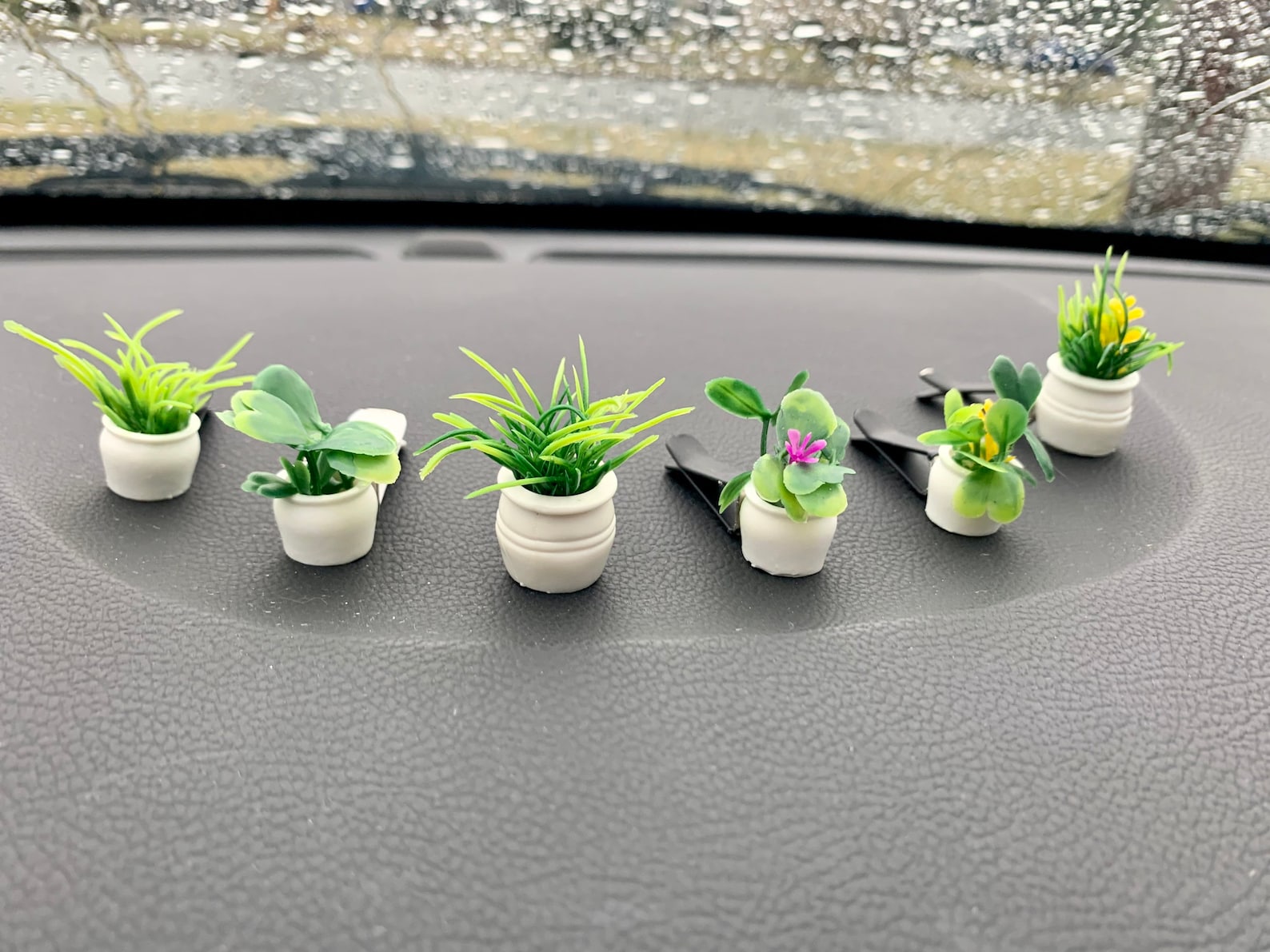 Cute Car Vent Mini Plant Decoration Car Accessory Mask Holder - Etsy