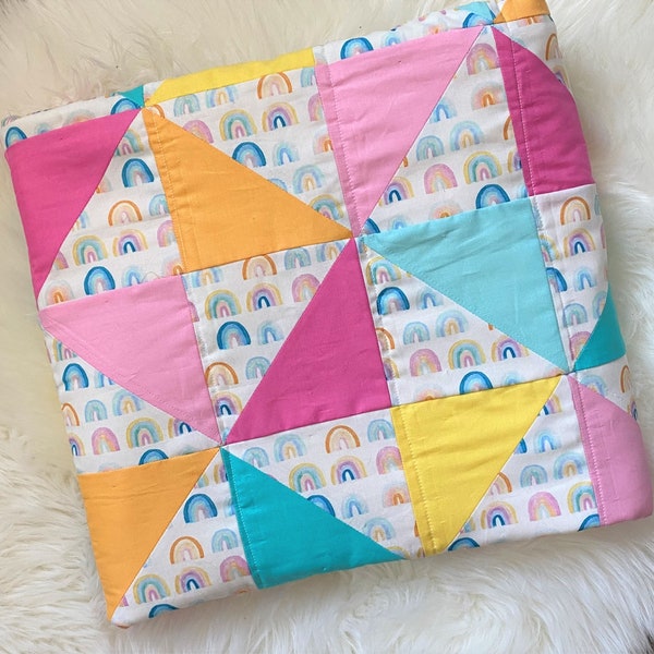 Rainbow Baby Quilt Pattern - Etsy