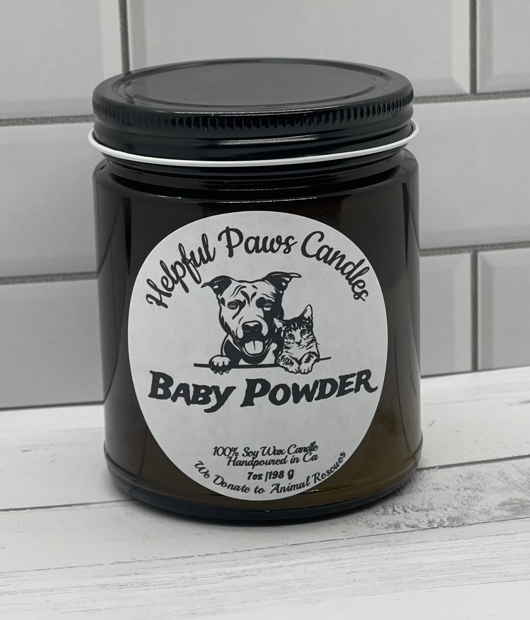 Baby Powder Scented Soy Candle - Rose, Jasmine & Cedarwood - Etsy