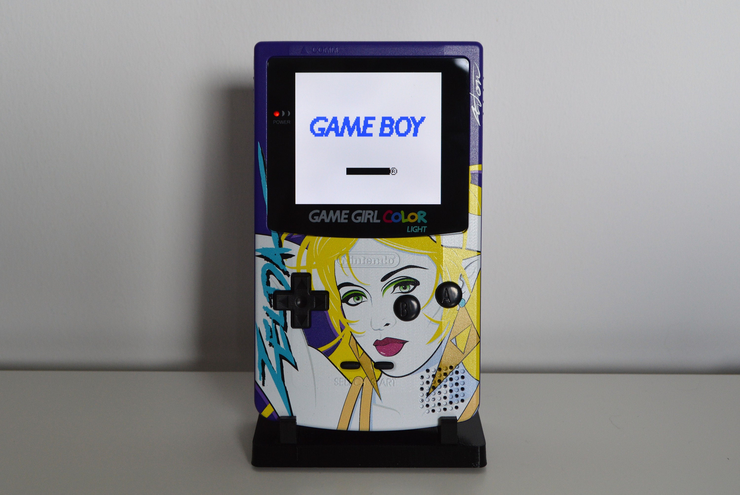 Princess Zelda Nintendo Game Girl Color GBC Purple - Etsy UK