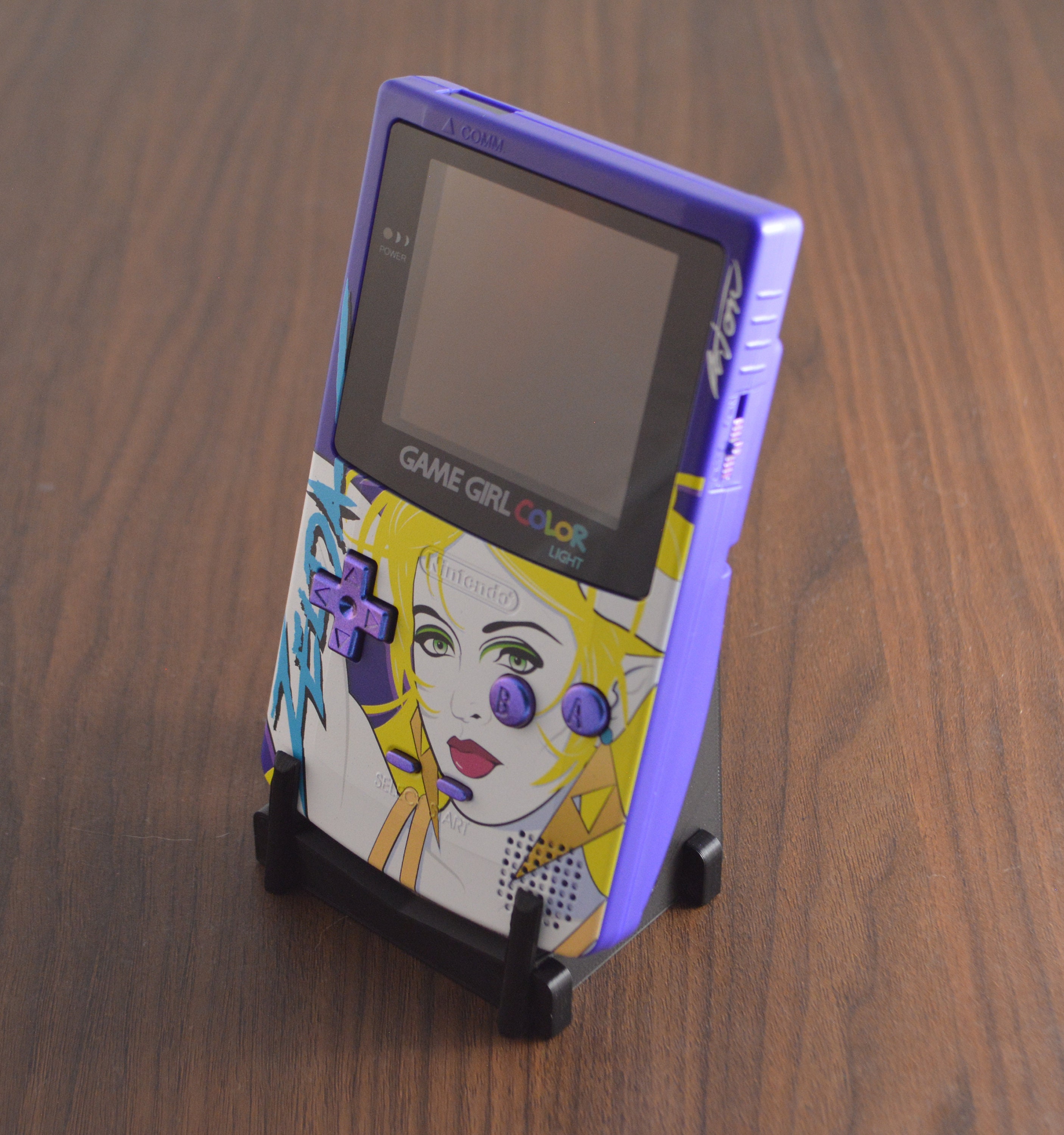 Princess Zelda Nintendo Game Girl Color GBC Purple - Etsy UK