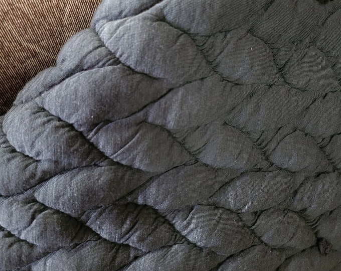 Kvadrat Febrik Big Braid Graphite Fabric by the Yard - Etsy
