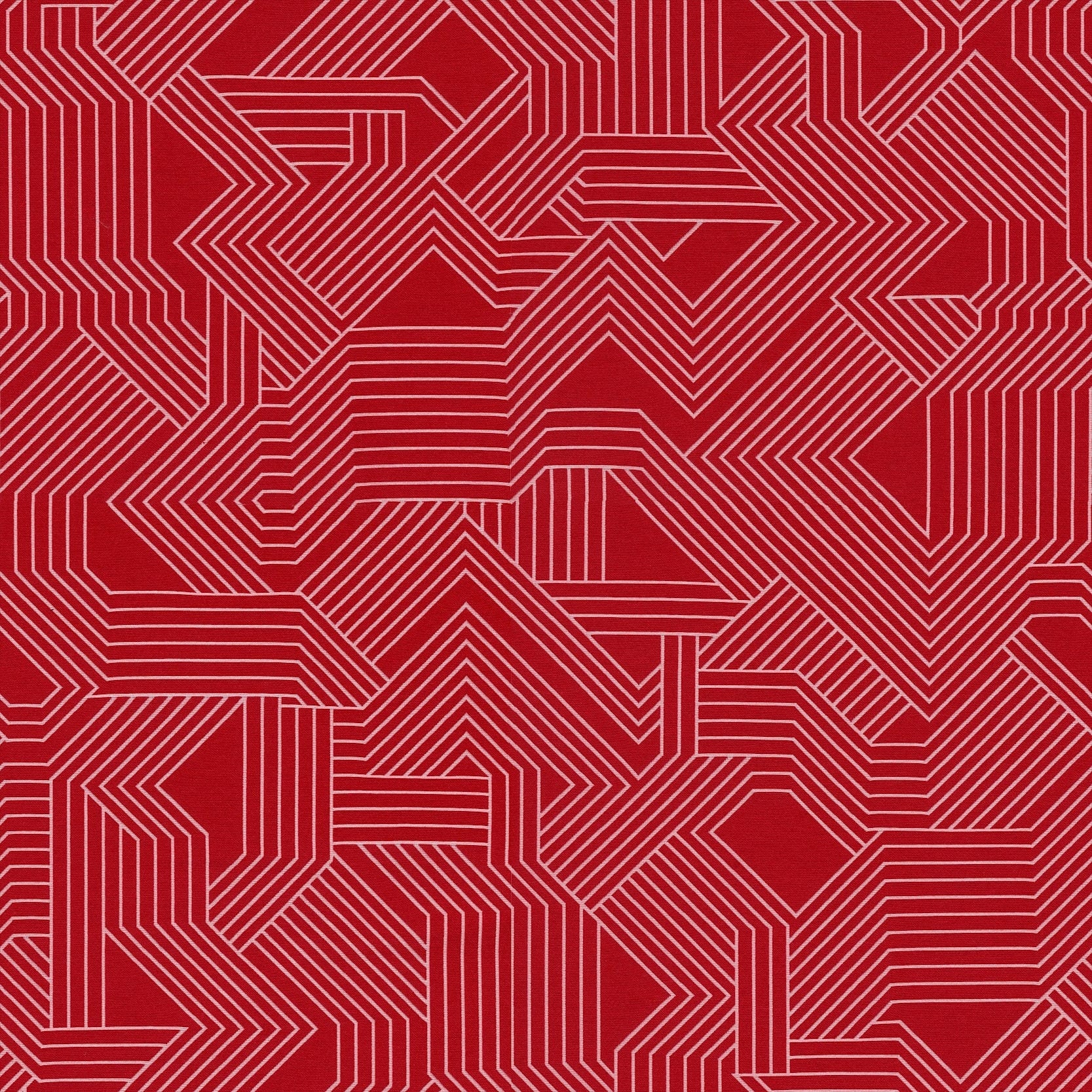 Carnegie Maze Red 6550-36 4 Yard Fabric Remnant - Etsy
