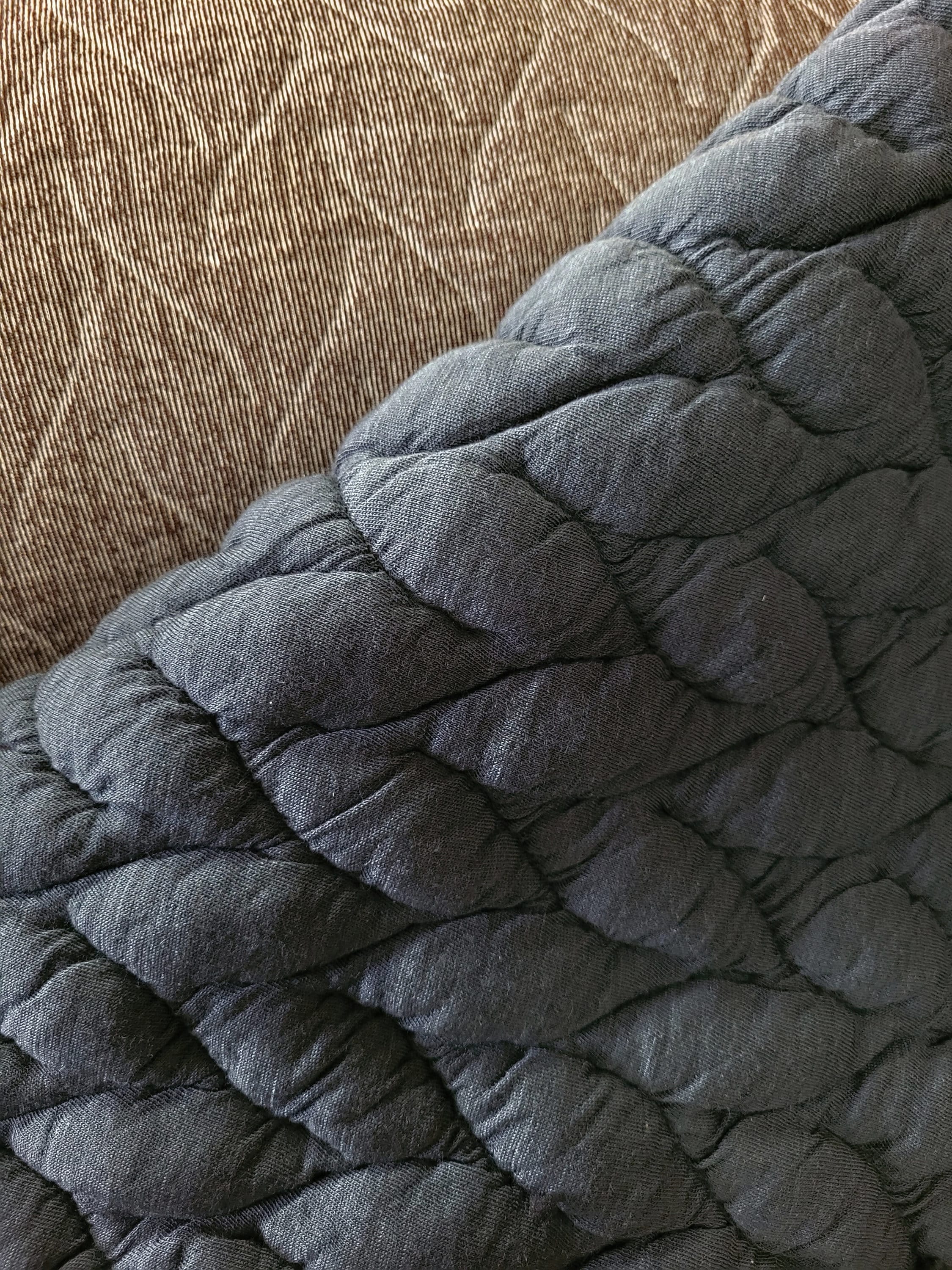 Kvadrat Febrik Big Braid Graphite Fabric by the Yard - Etsy