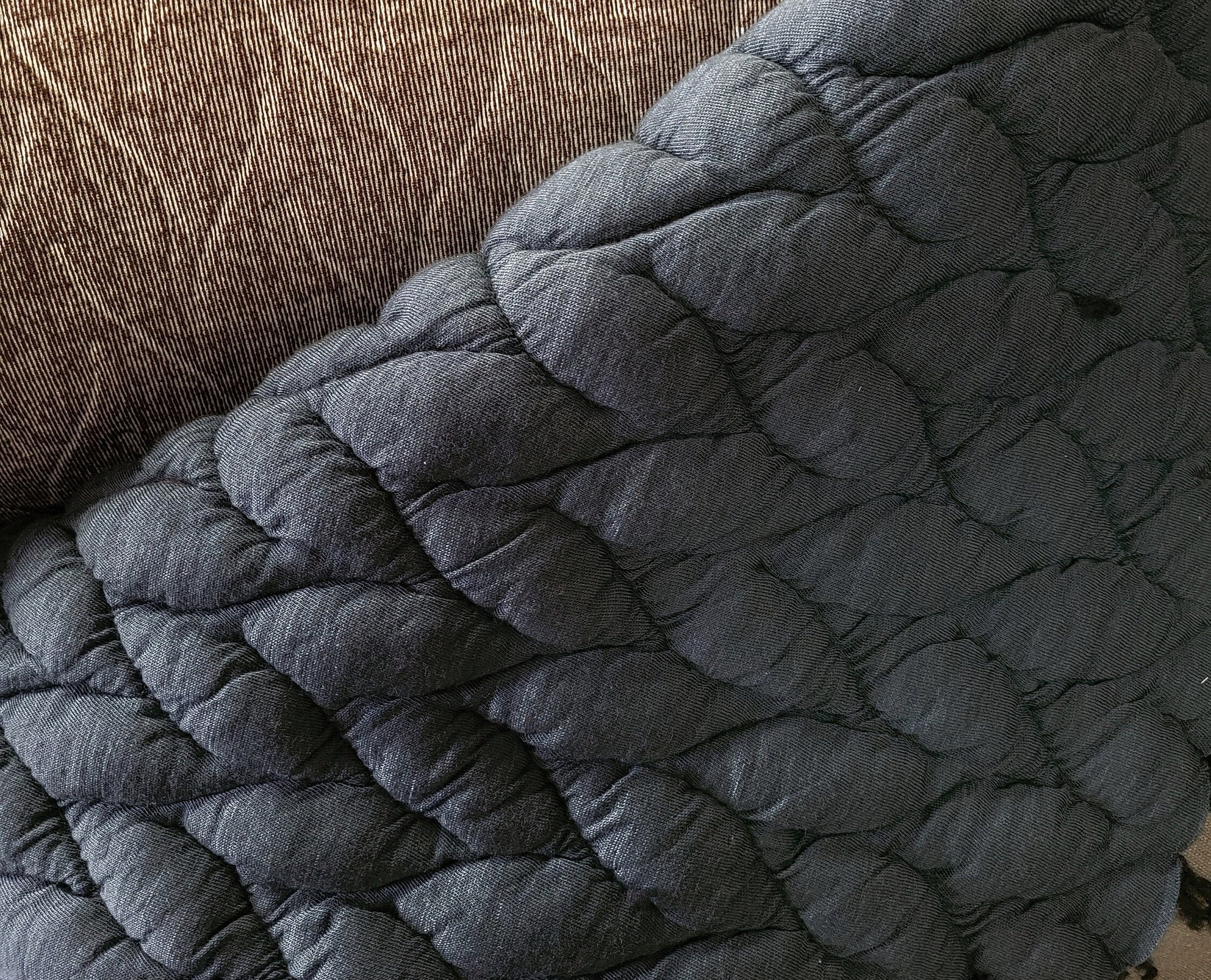 Kvadrat Febrik Big Braid Graphite Fabric by the Yard - Etsy