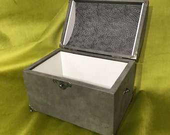 Hand-crafted Wooden Jewelry Box,lockable Wooden Chest Box With Two ...