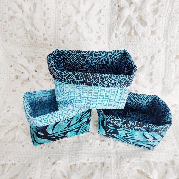 Small Fabric Baskets - Etsy
