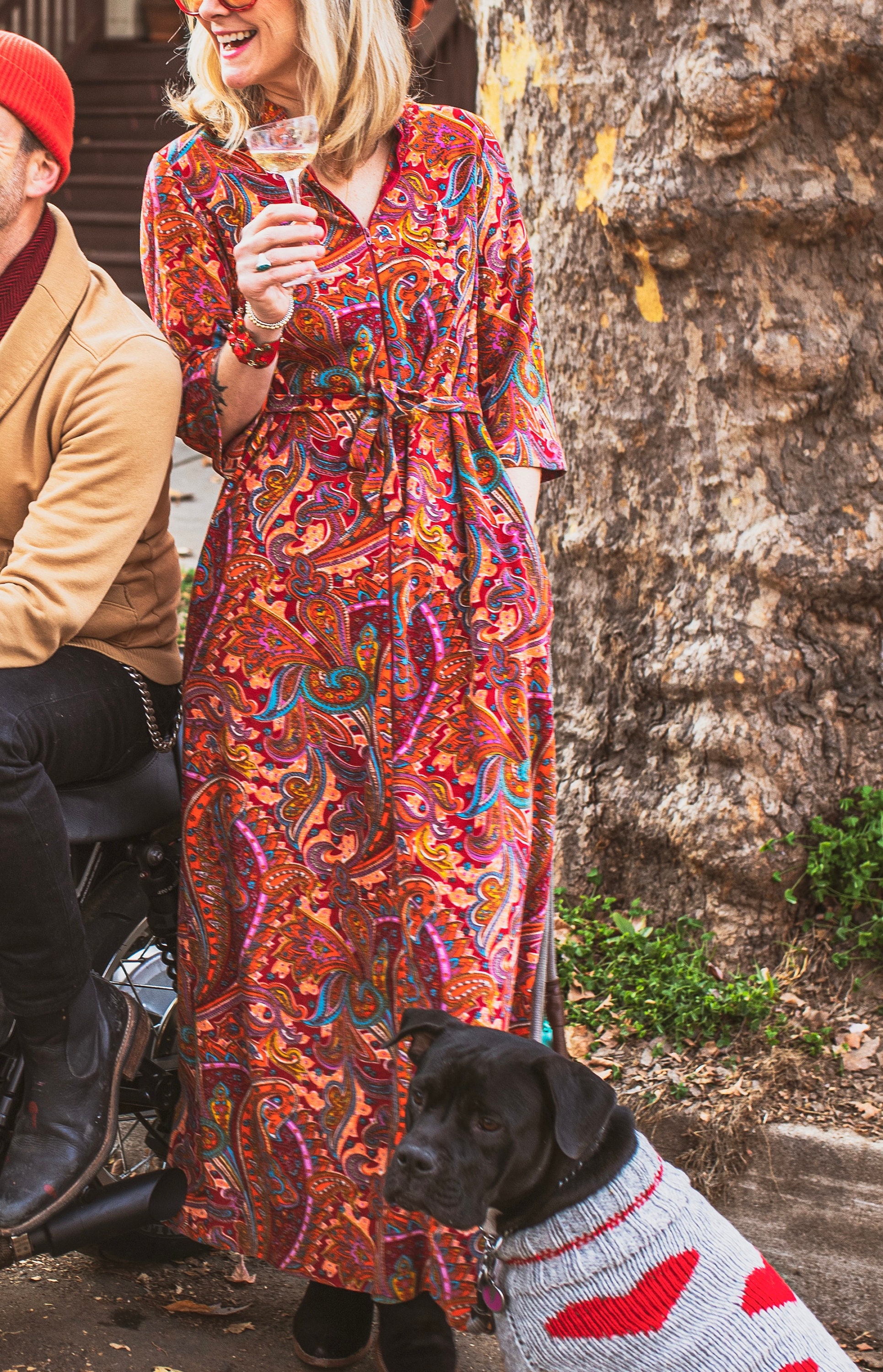 Vintage Velvet 1960's Lissane Paisley Print Robe Dress - Etsy