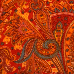 Vintage Velvet 1960's Lissane Paisley Print Robe - Dress - Etsy