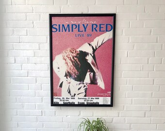 Simply Red Poster - Etsy