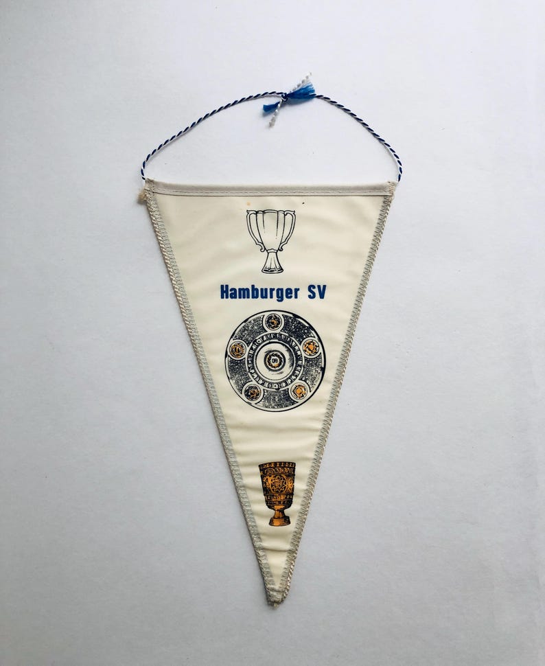 Vintage HSV Pennant 1977, German Champion, European Cup Winner ...