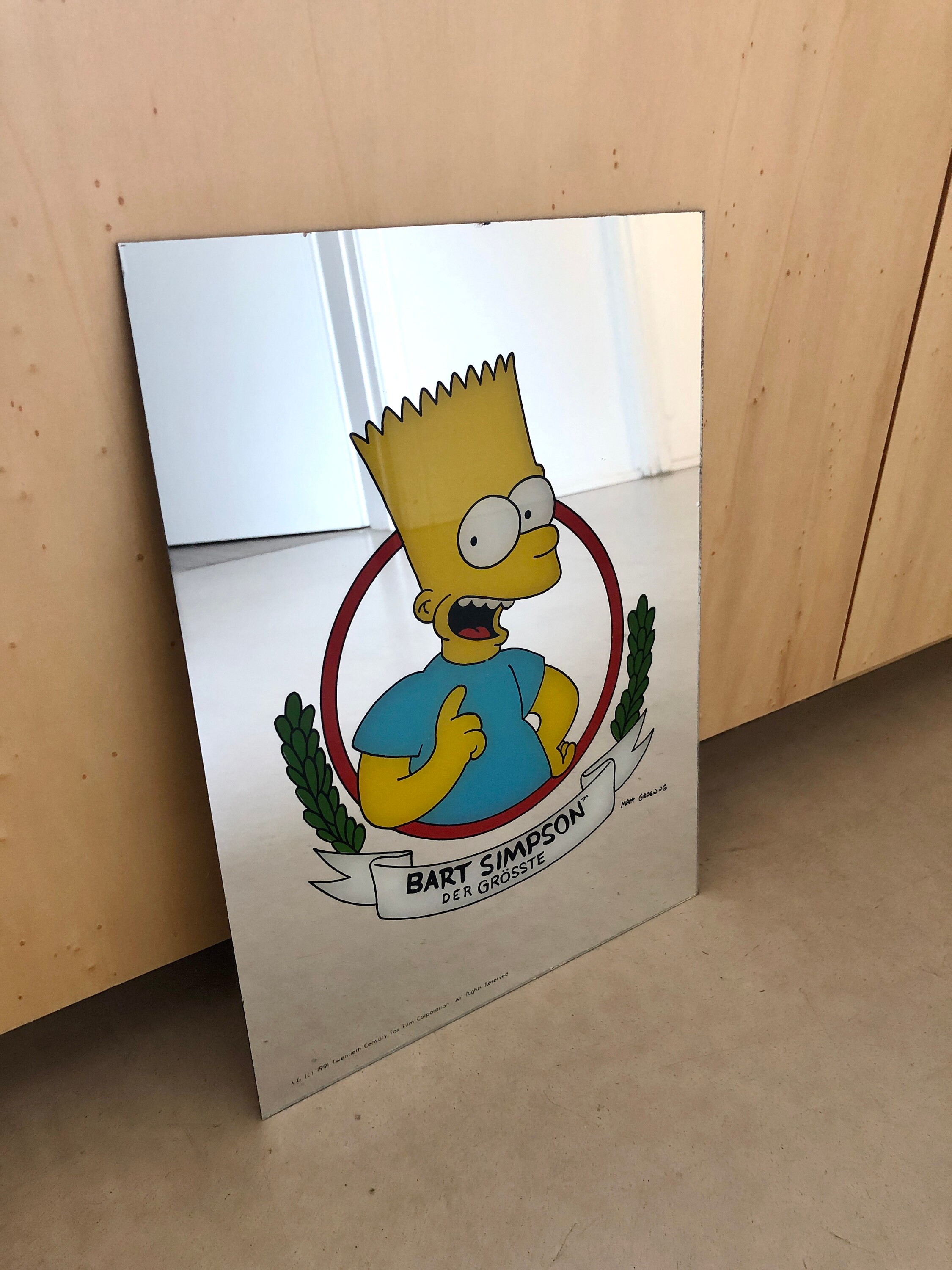 Vintage Mirror bart Simpson the Simpsons - Etsy UK