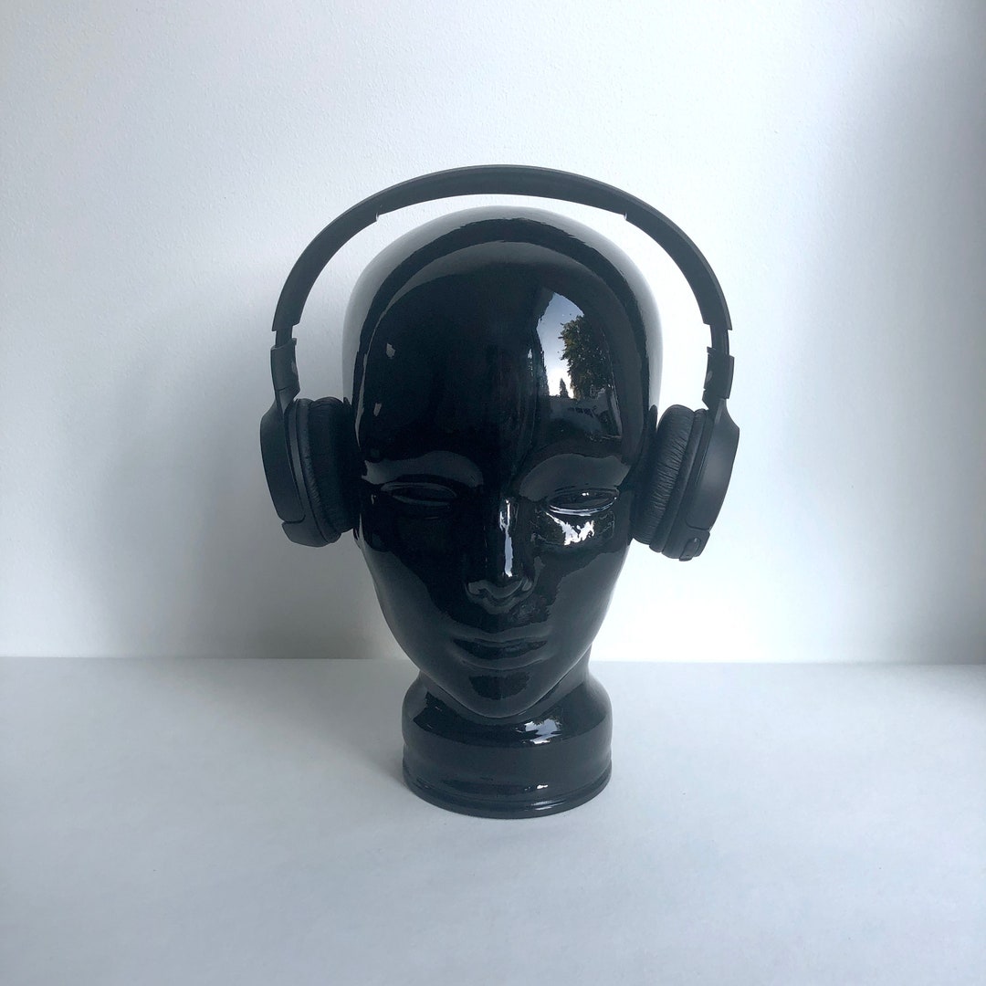 Vintage Headphone Head, Headphone Stand, Headphone Holder, Holder Hifi ...