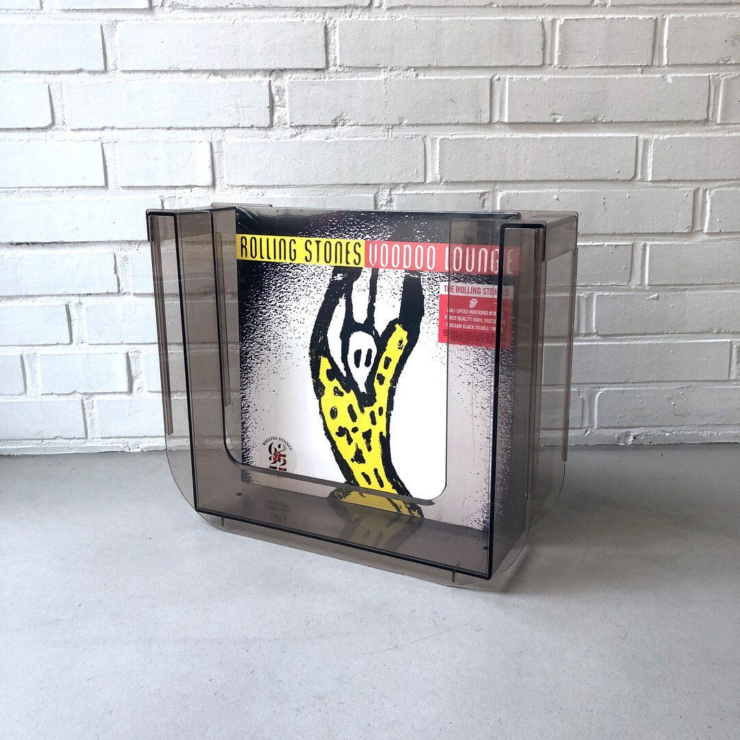 UBOX Record Stand, Smoke Grey, Record Shelf for Vinyl, Space Age iisi ...