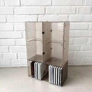 Vintage CD Shelf wittner, CD Stand, Plastic 80s, Box Plexi, Record ...