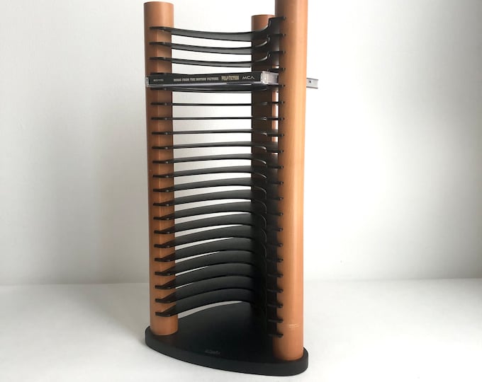 Vintage CD Stand deja, CD Stand, Shelf 80s, CD Column Wood, Design ...