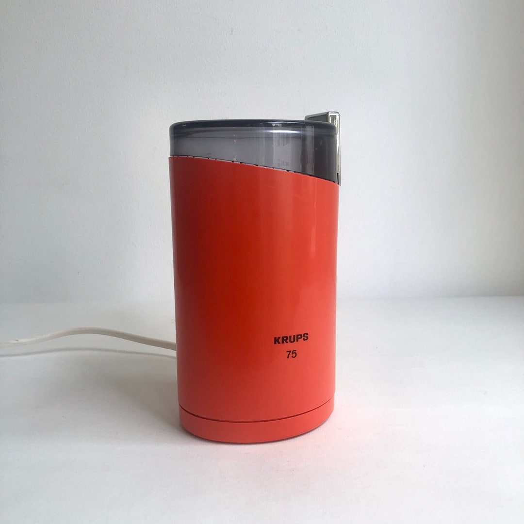 Vintage Coffee Grinder krups 75, Electric Coffee Machine, 70s Orange - Etsy