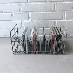 Vintage CD Shelf, CD Stand, Shelf 80s, CD Rack Metal, Vintage Record ...