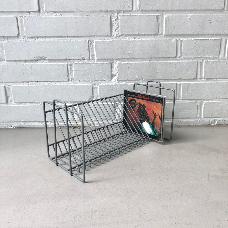 Vintage CD Shelf CD Stand Shelf 80s CD Frame Metal Vintage - Etsy