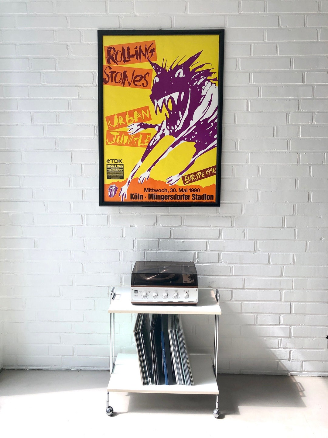 Original A1 Concert Poster THE ROLLING STONES, Stones Cologne 1990 ...
