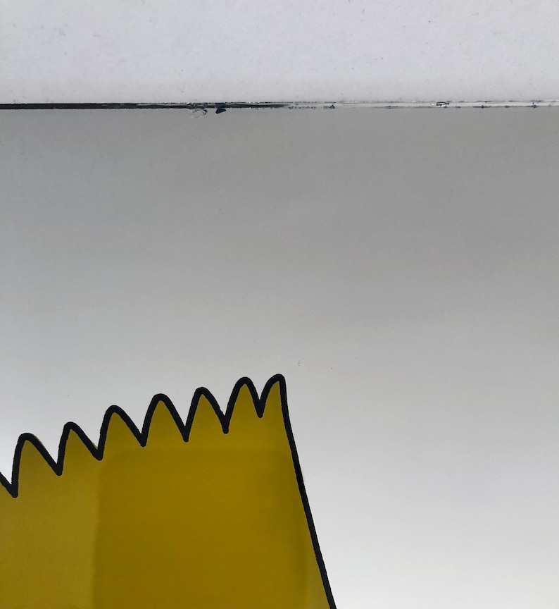 Vintage Mirror "bart Simpson", the Simpsons Children's Room Mirror ...