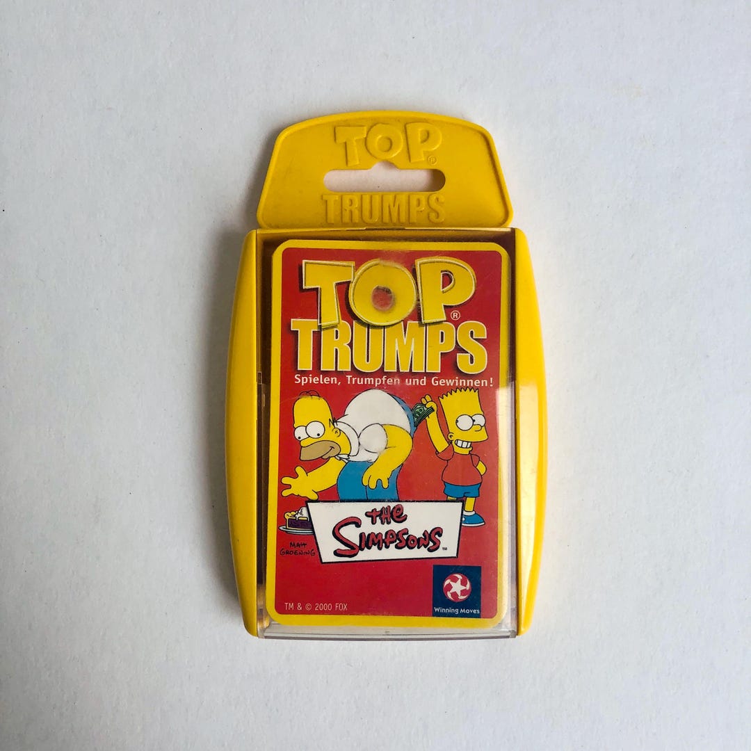 Top Trumps "the Simpsons", Card Game Simpsons, 2000 - Etsy