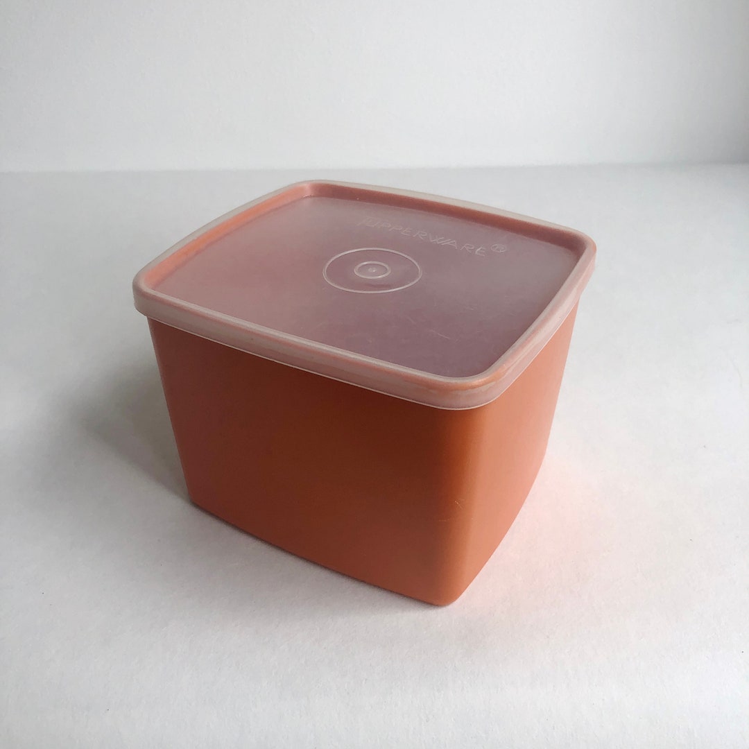 Vintage Tupperware c Can, Orange, 70s, 312-41, Lunch Box, Food Box - Etsy