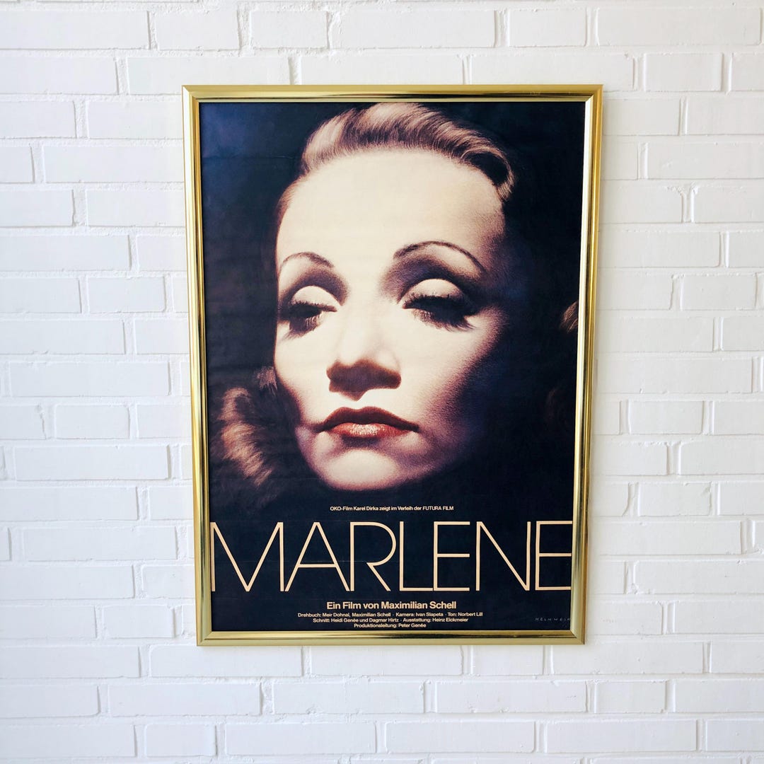 Original Movie Poster "marlene", 1984 Maximilian Schell, Vintage Cinema ...