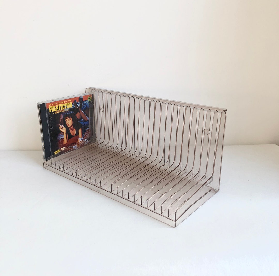 Vintage CD Shelf, "wittner", CD Stand, Midcentury, 80s, CD Shelf, Plexi ...