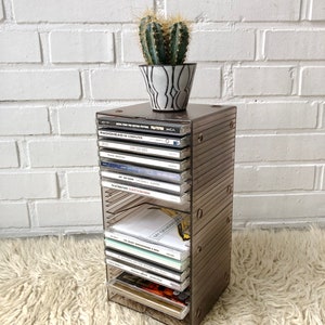 Vintage CD Shelf wittner, CD Stand, Plastic 80s, Box Plexi, Record ...