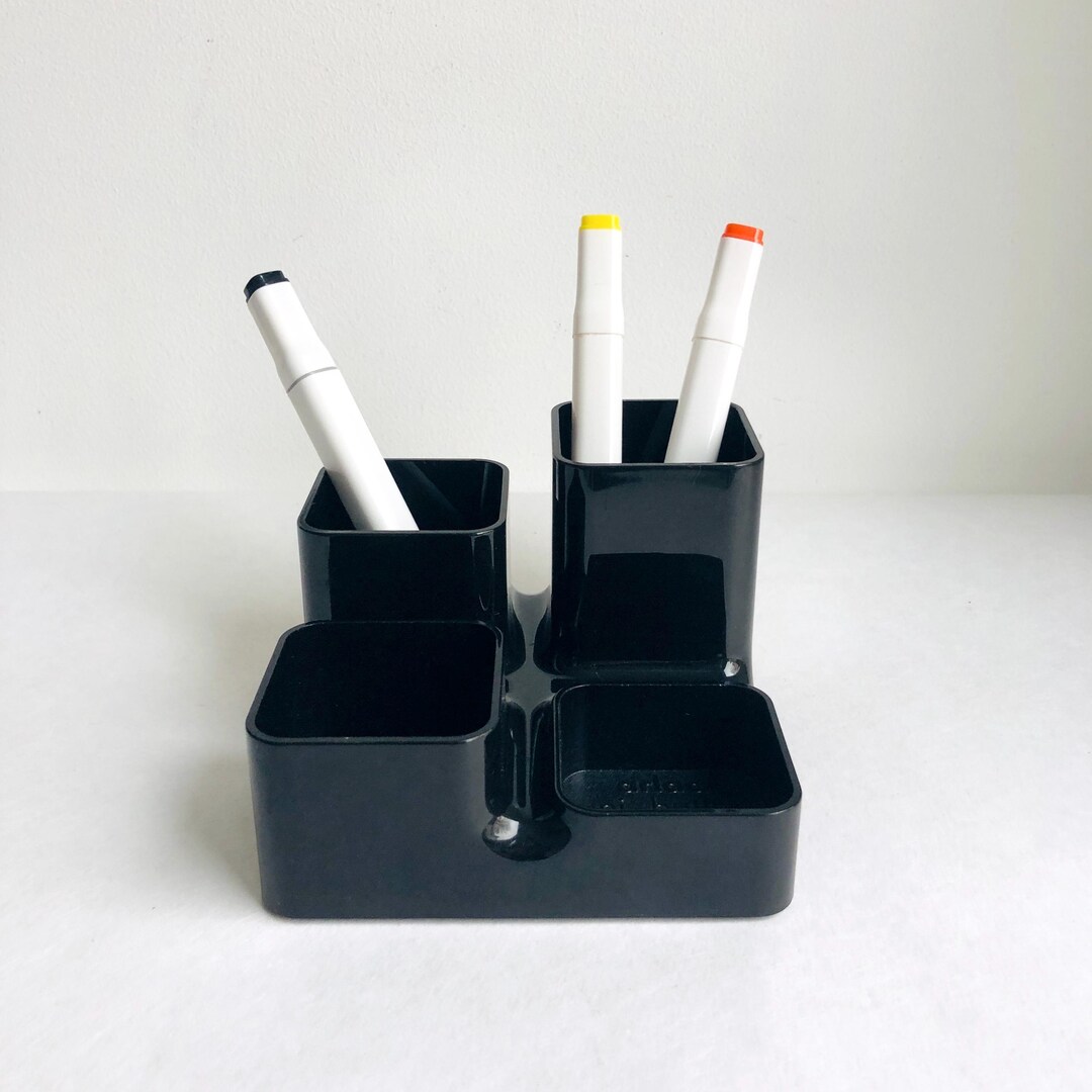 Vintage Arlac (c) Uni-butler, Pencil Box, Utensil Holder Black, 70s ...