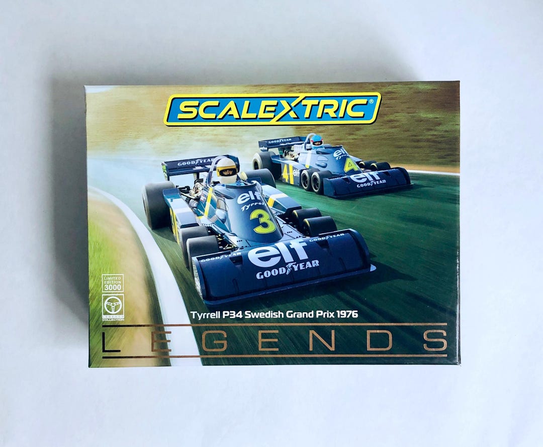 Rares Slotcar Set Tyrell P34, Scalextric Legends C4084A, Formula 1, GP ...